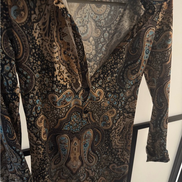 Dresses | Elegant Paisley Print Dress Vintage | Poshmark